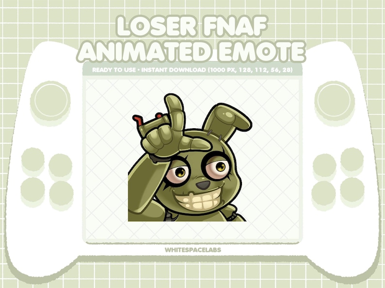 Loser FNAF Springtrap Animated Emote – Twitch & Discord Ready - Etsy