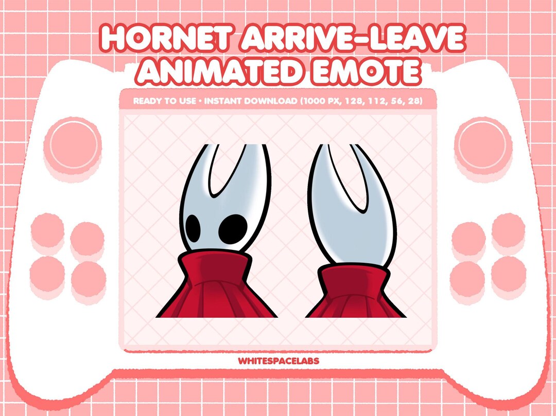 Hornet Arrive & Leaving Animated Emote GIF | Hollow Knight Silksong ...
