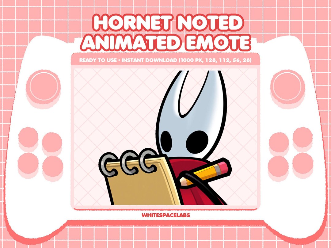 Hornet Noted Animated Emote GIF | Hollow Knight Silksong Twitch ...