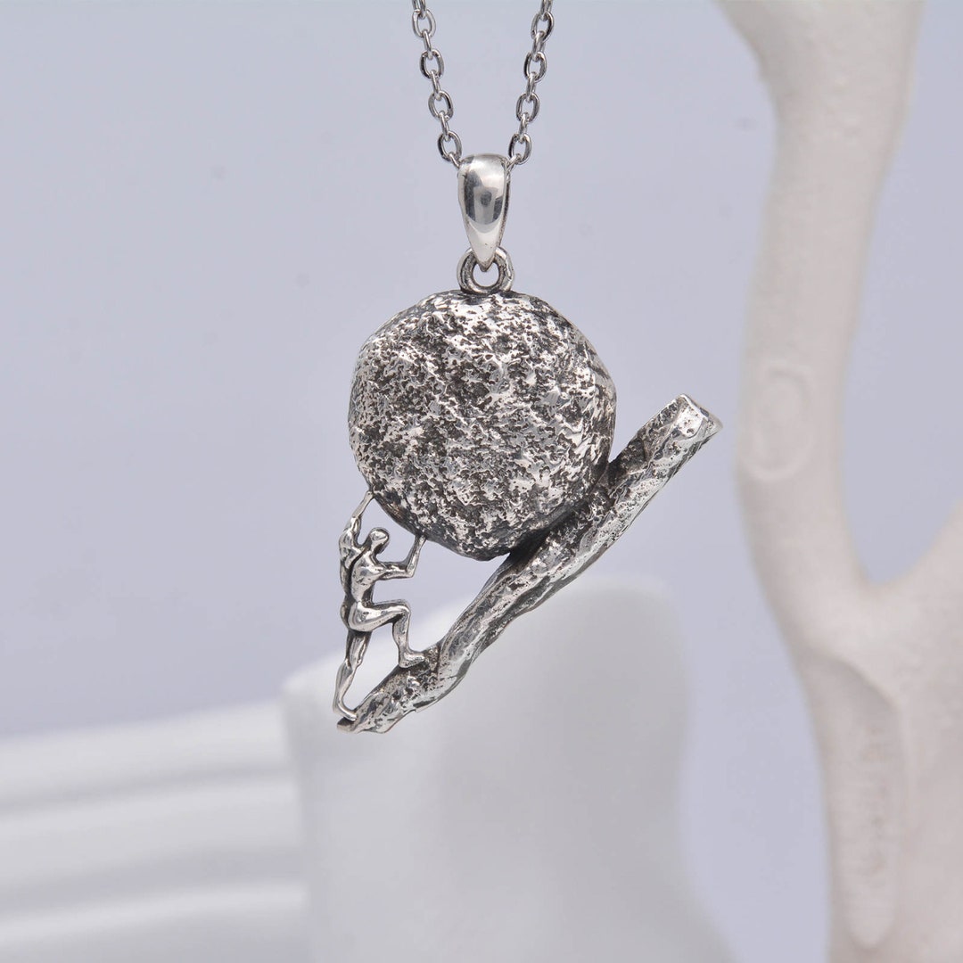 The Myth of Sisyphus Sterling Silver Necklace - Etsy