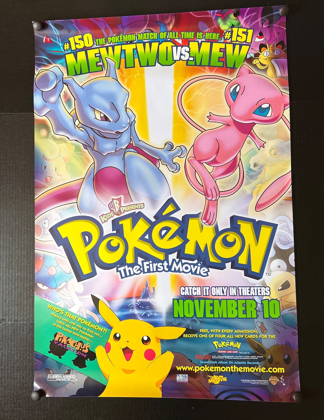 Pokémon: the First Movie Original Movie Poster - Etsy