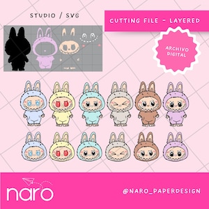 LABUBU Svg/studio, Vector Digital File for Cricut - Etsy New Zealand