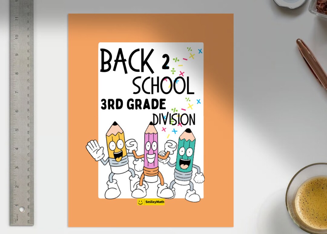 Back to School 3rd Grade Division Workbook - Etsy