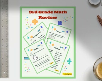 42 Pages 3rd Grade Math Addition & Subtraction Math Place Values ...
