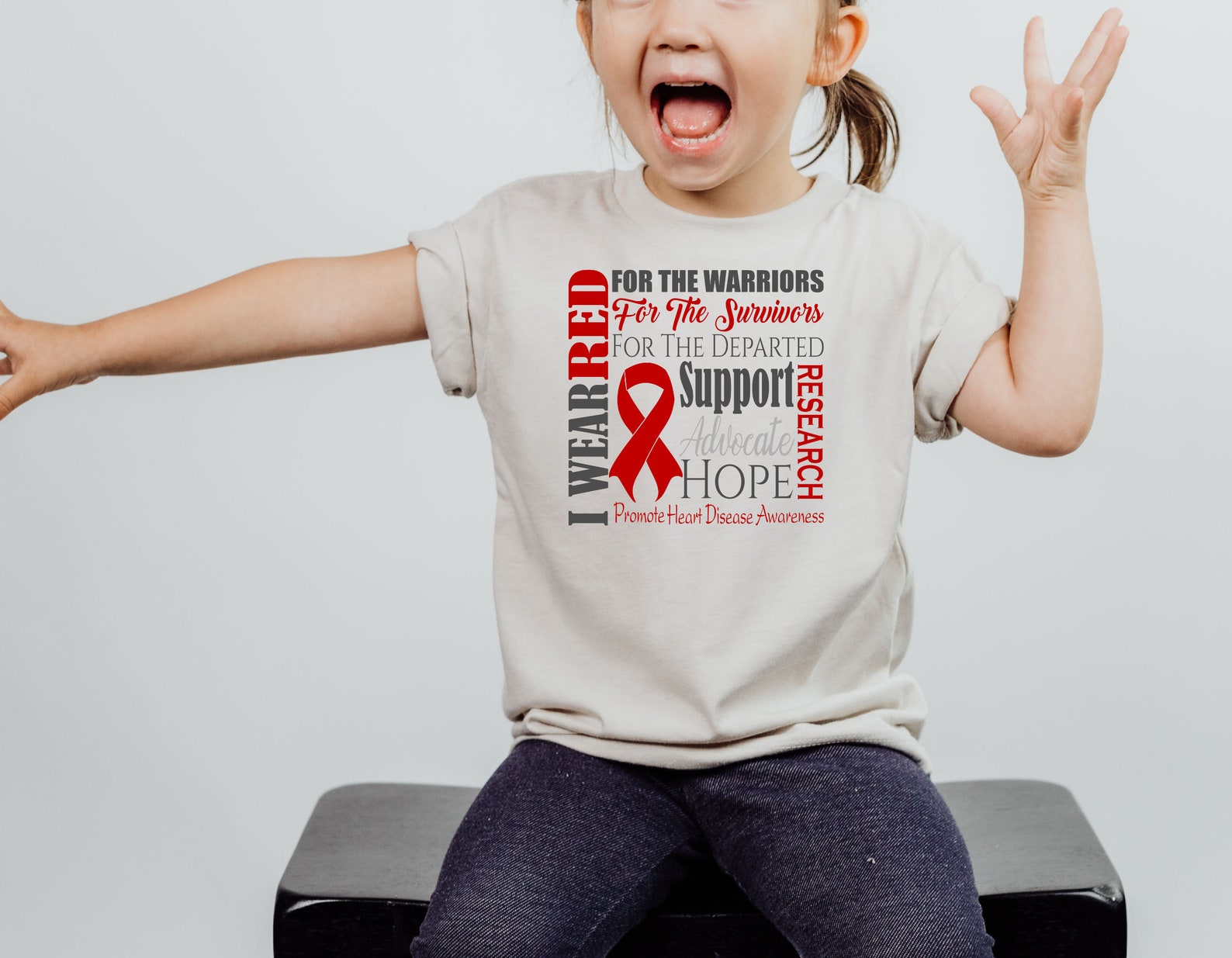 Support Heart Disease Awareness in Style With Our I Wear Red for CHD ...