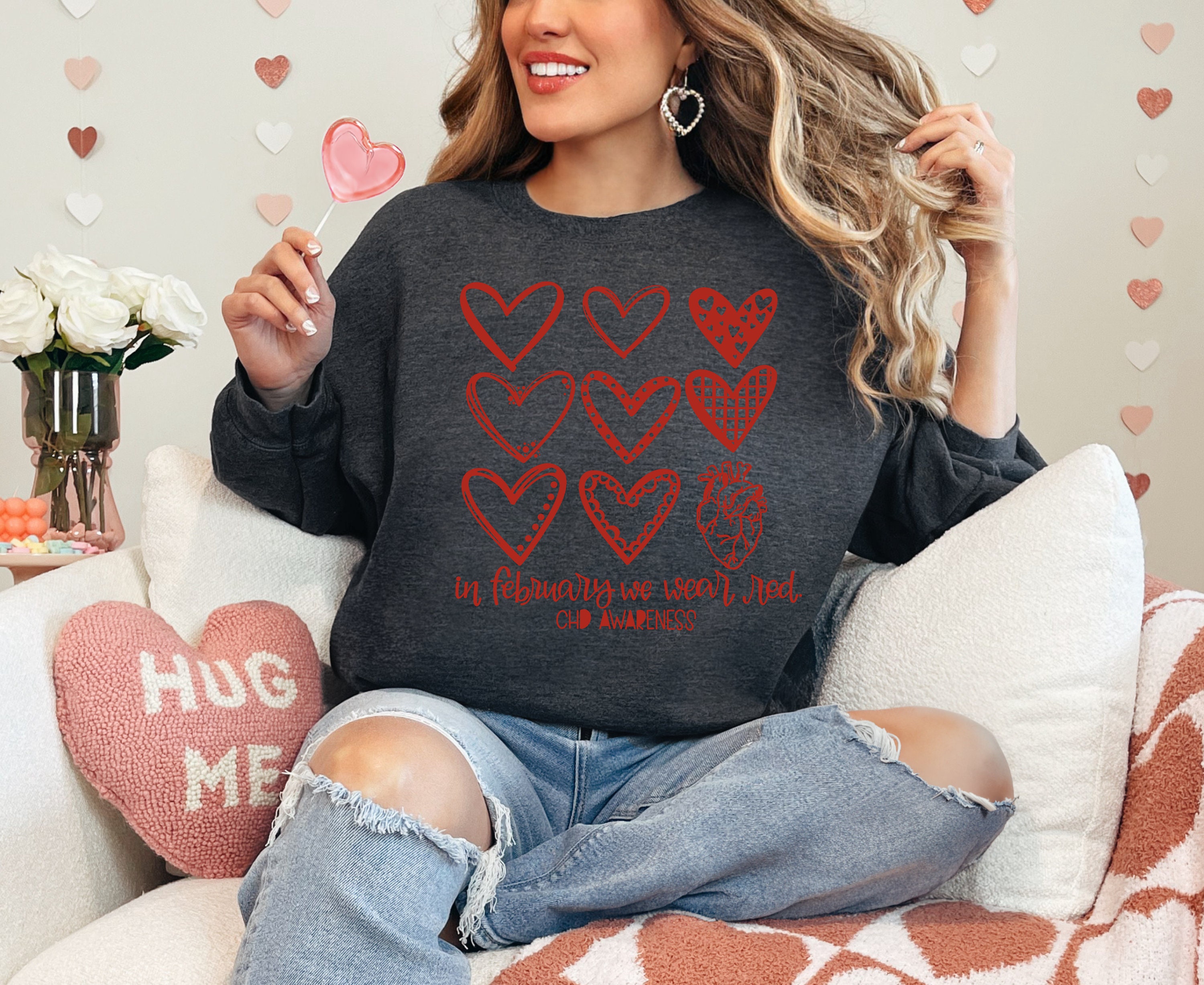 Show Your Support for CHD With Our Multi-design Hearts CHD Awareness T ...