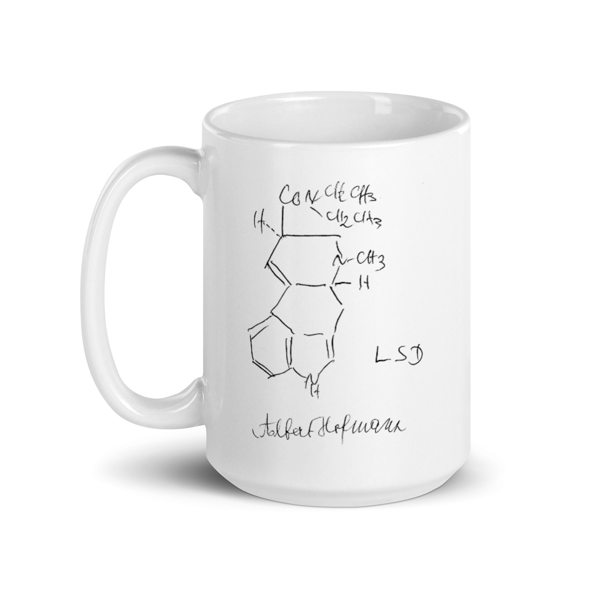 Very Unique Hand Drawn LSD Molecule by Albert Hofmann With - Etsy