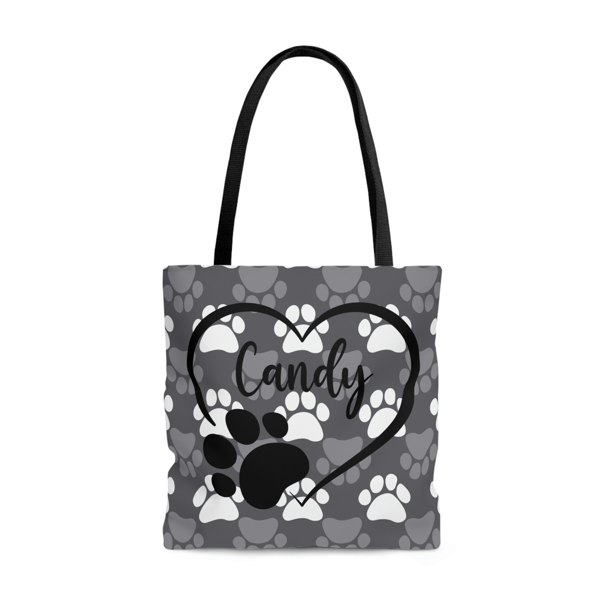 Personalized Dog Tote Bag Custom Dog Paw Bag Dogs Name Tote - Etsy