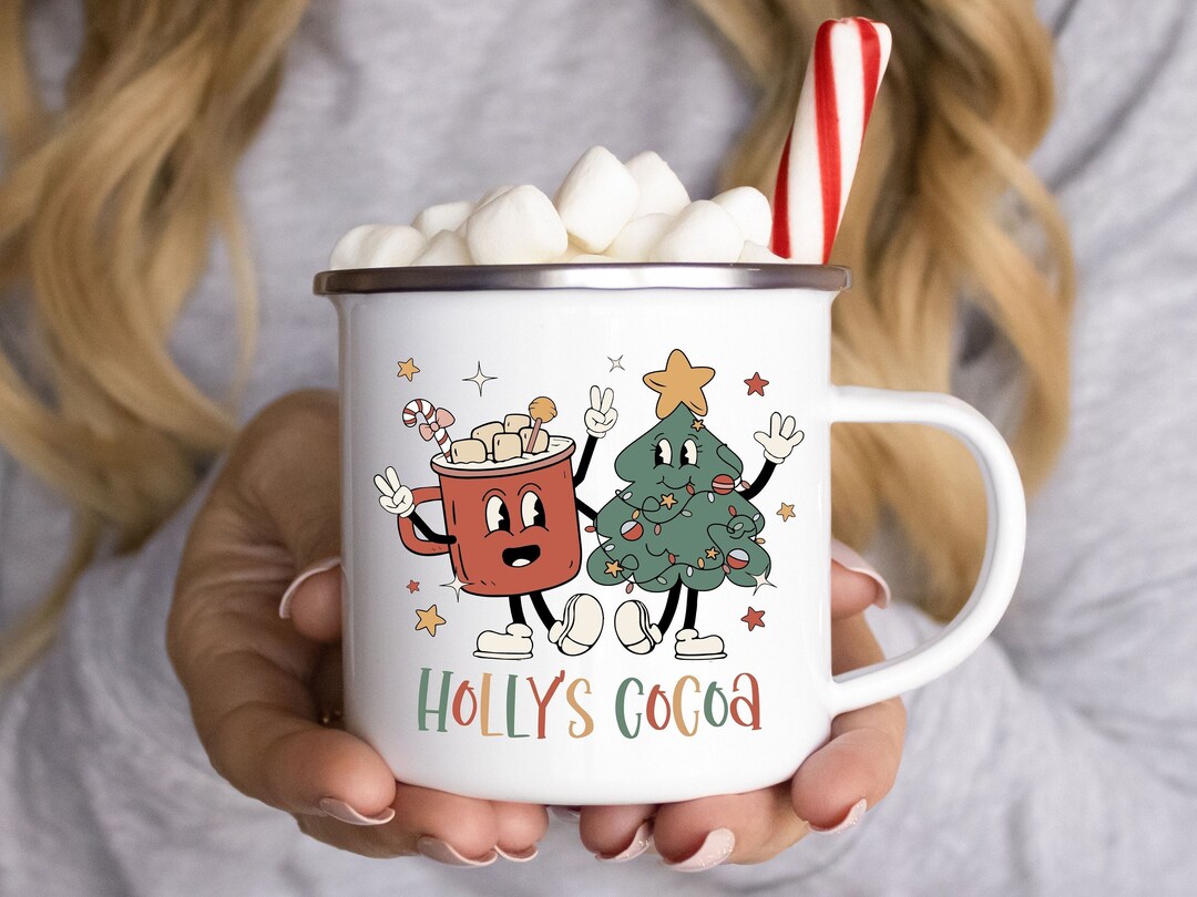 Kids Hot Cocoa Mug, Personalized Hot Chocolate Cup With Name, Custom ...