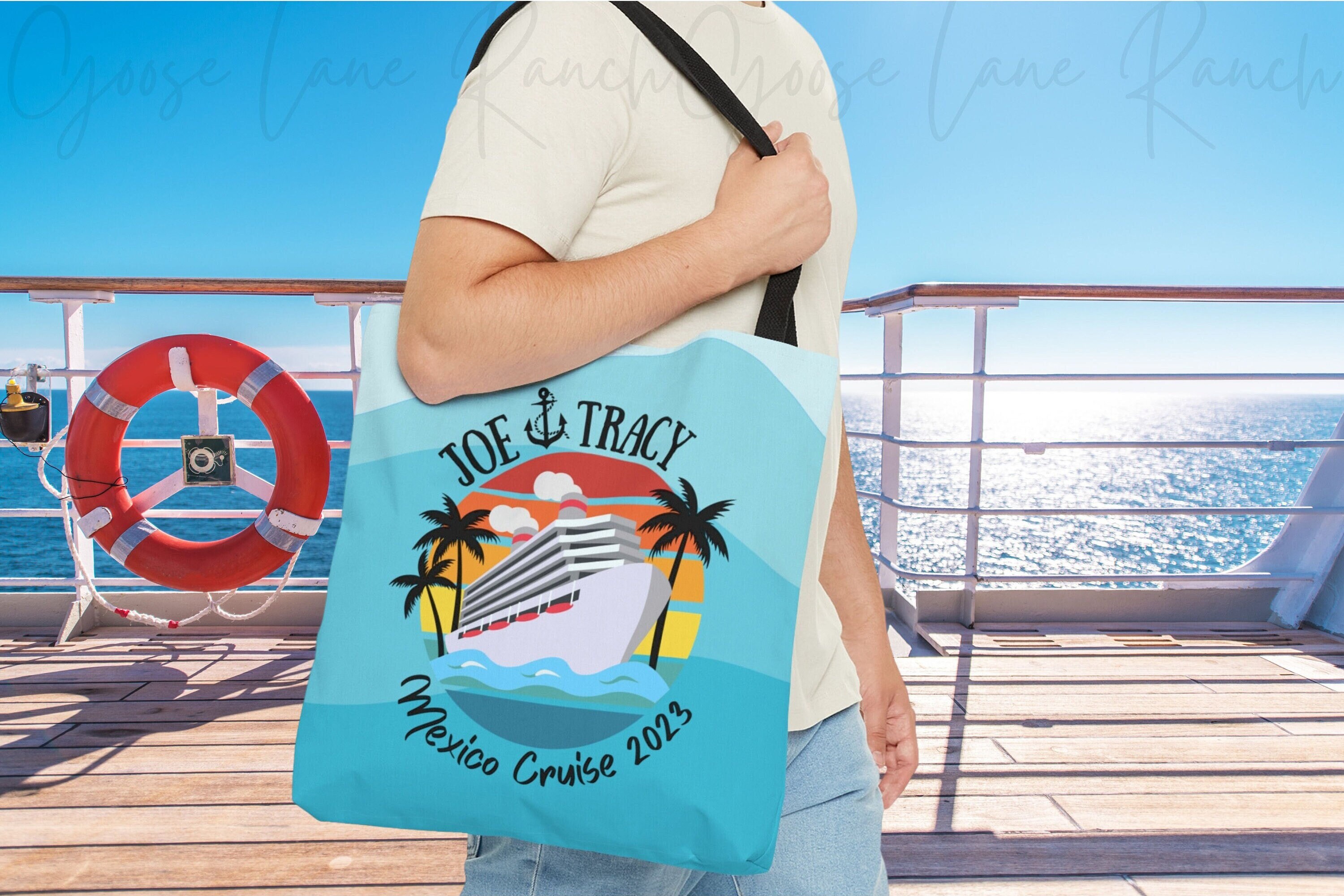 Custom Cruise Tote Bag Couples Vacation Overnight Bag Large - Etsy