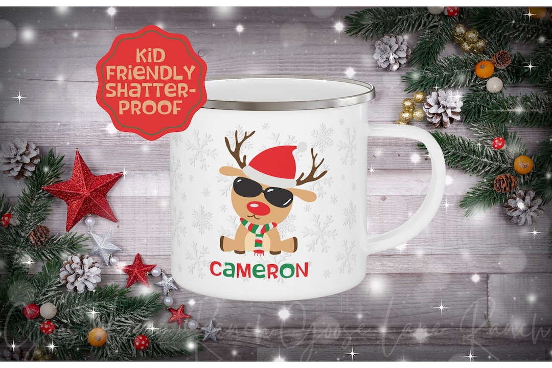 Christmas Hot Cocoa Mug for Kids, Personalized Hot Chocolate Mug ...