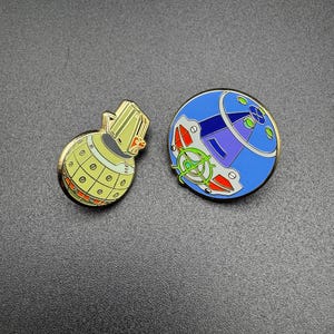 HALO Alien Sci-fi Frag & Plasma Grenades Set • 1.5" Hard Enamel Pins ...