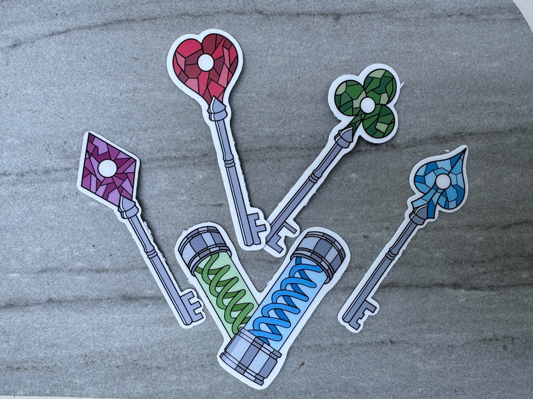 Resident Evil RPD Key and Tvirus Vial Sticker Pack Die-cut Vinyl ...