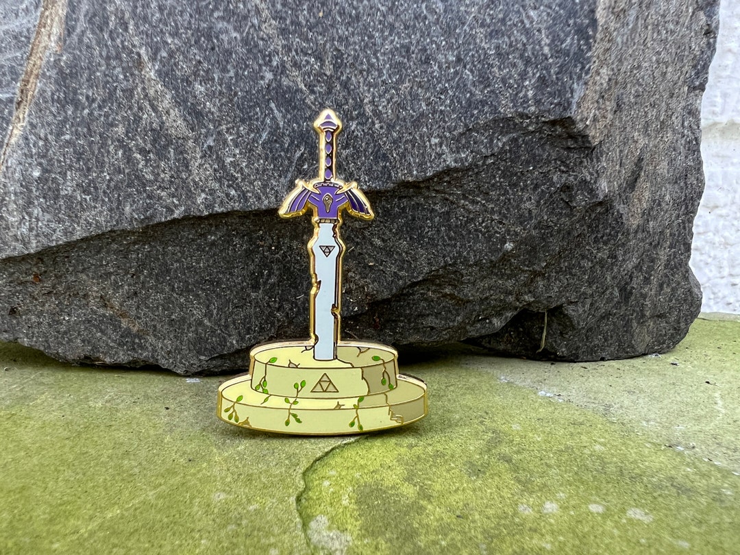 Master Sword in Stone • Legend of Zelda • 2" Hard Enamel Pin - Etsy