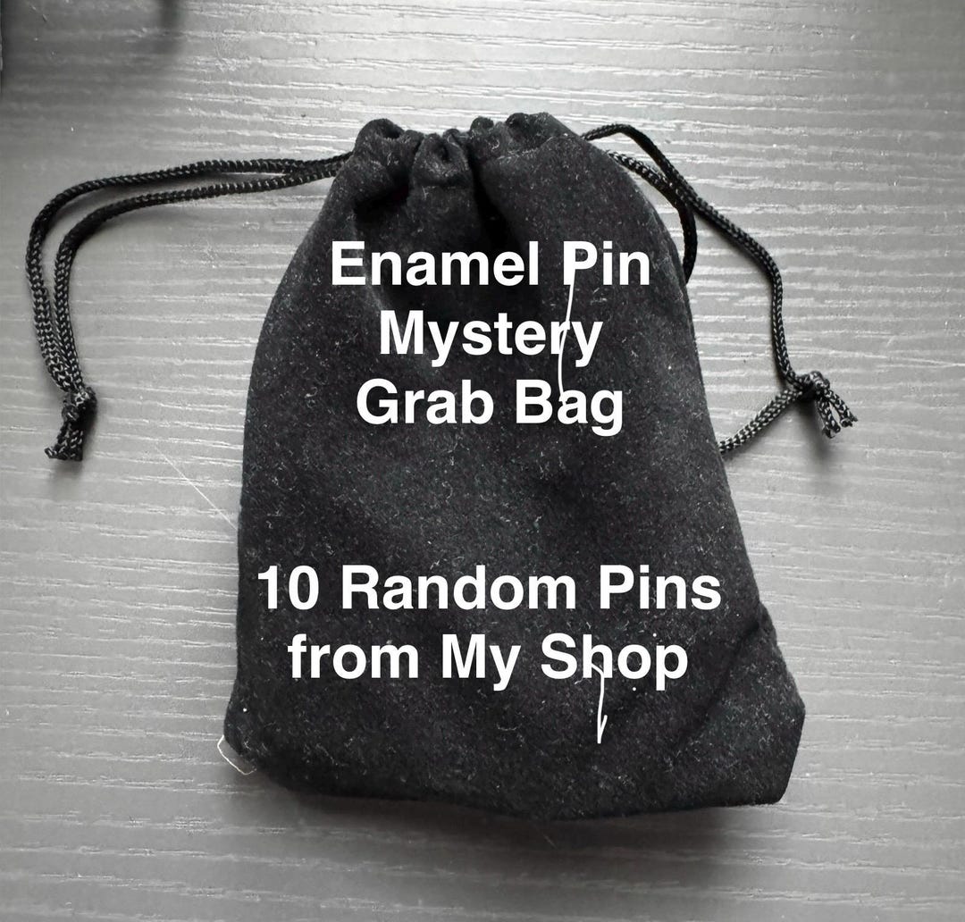 Enamel Pin MYSTERY Grab Bag · 10 Pins in Total · Random Enamel Pins by ...