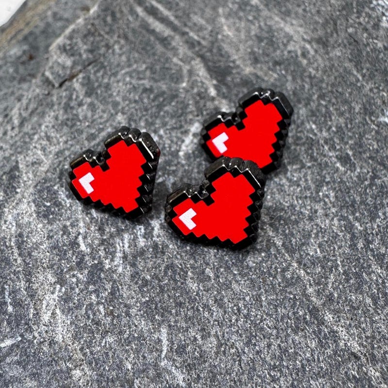 Tiny Heart Buttons - Etsy