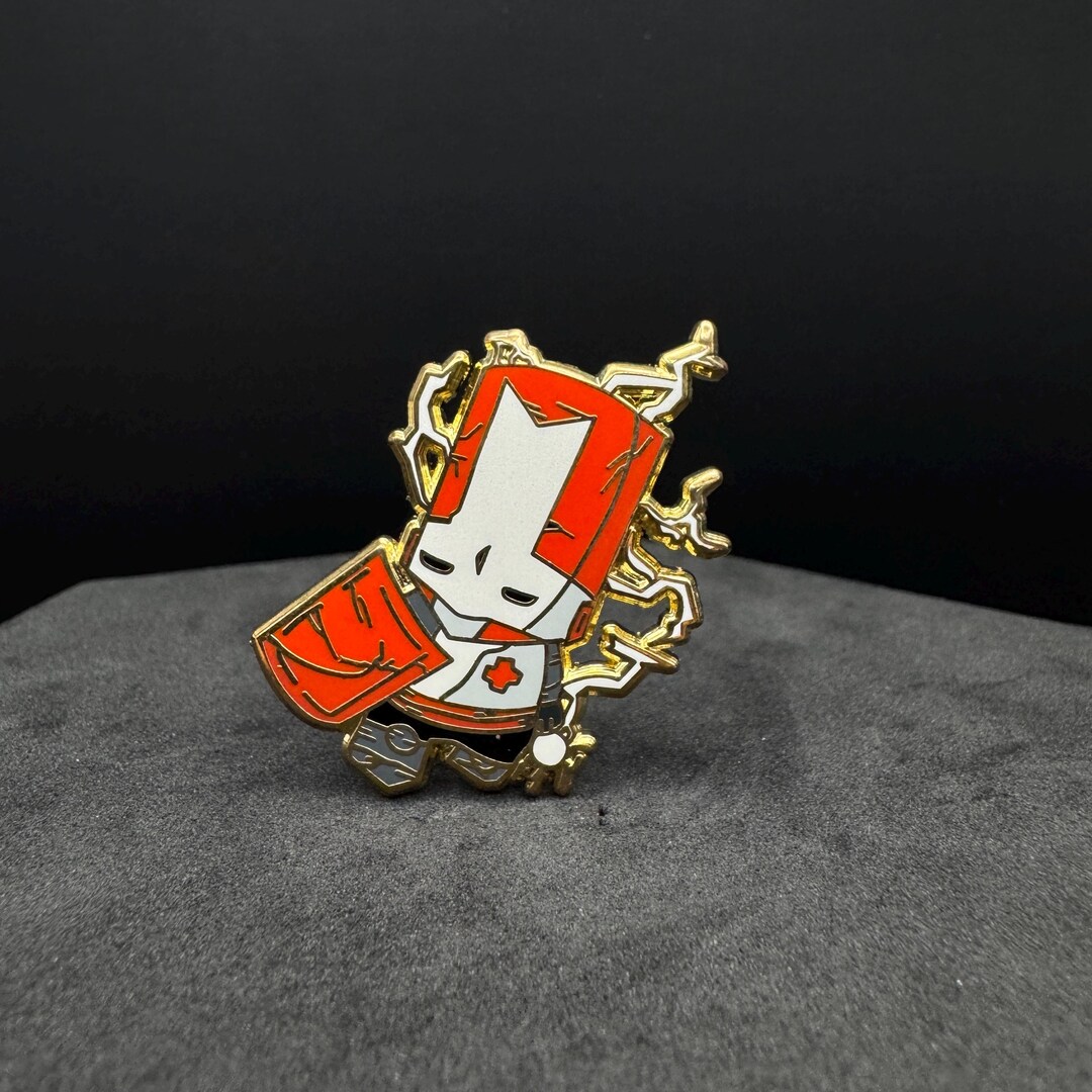 Red Knight Electric | Castle Crashers | 1.5 in Hard Enamel Pin - Etsy