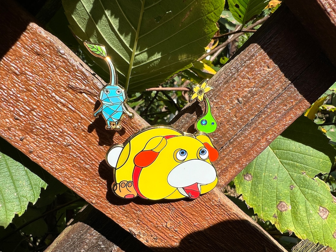 Pikmin 4 Enamel Pin BUNDLE oatchi, Ice, and Glow Pikmin Only Enamel Pin ...