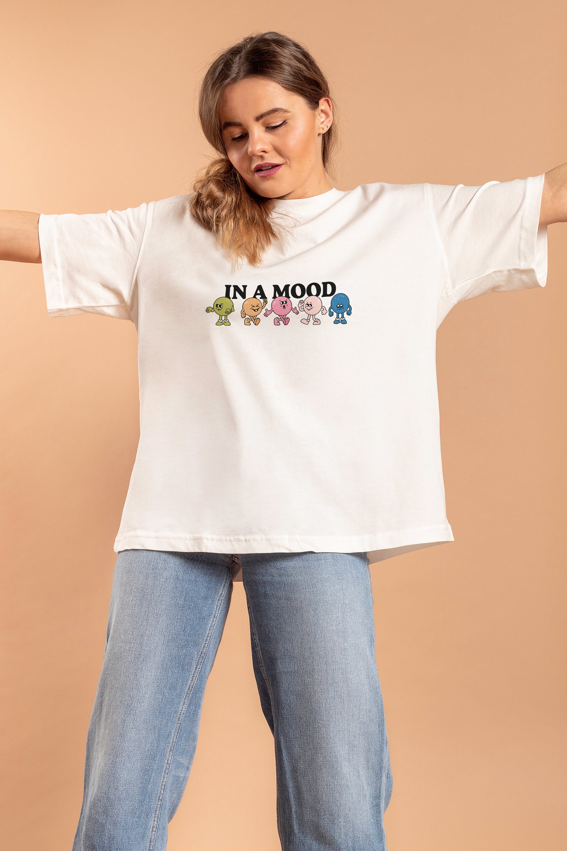 In A Mood PNG SVG Digital Sublimation File Retro Emotions - Etsy