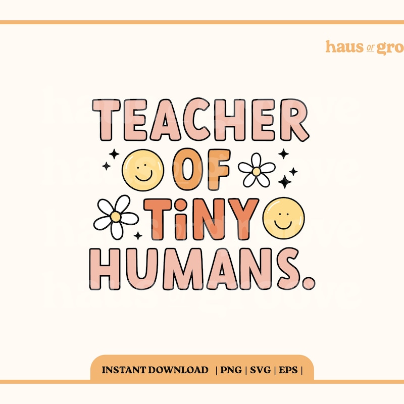 Teacher of Tiny Humans - Etsy