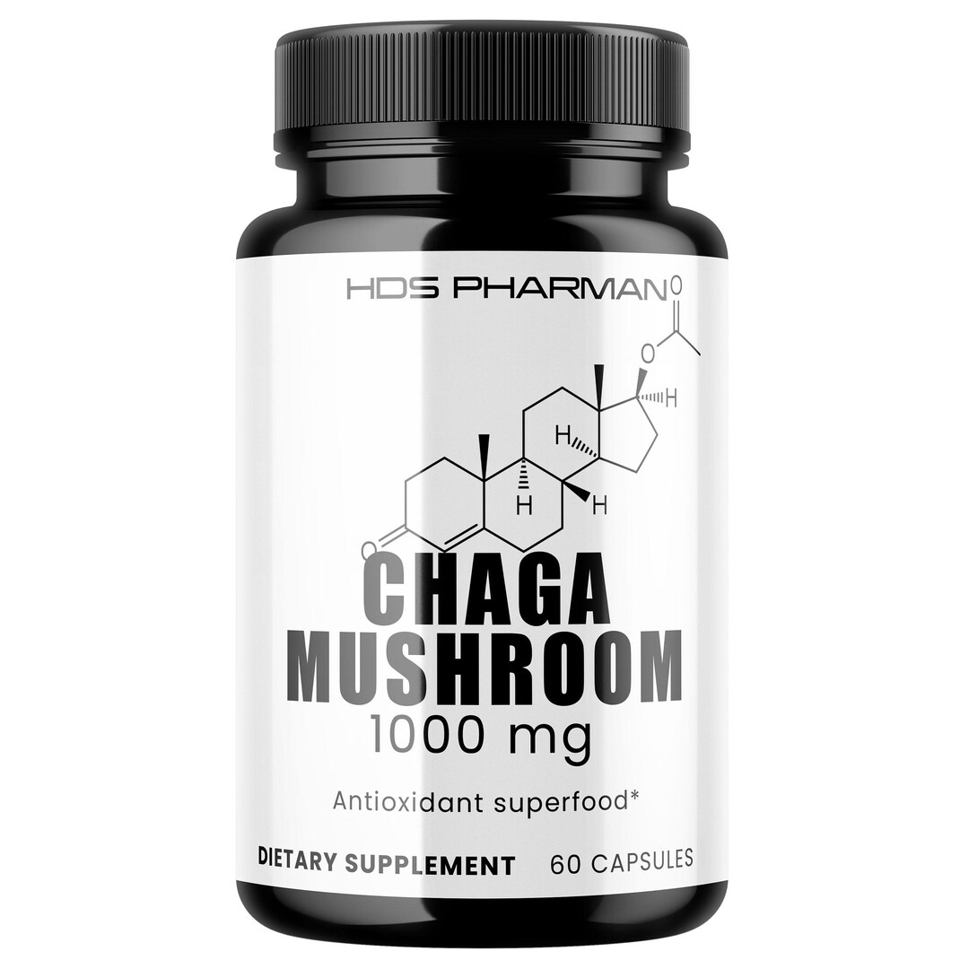 Chaga Mushroom 1000 Mg | Organic Mushroom Extract 40% Polysaccharides ...