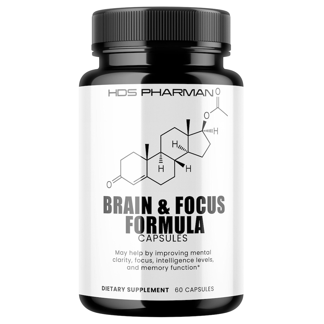 Brain & Focus Formula - 60 Capsules - 30 Day Supply - Etsy