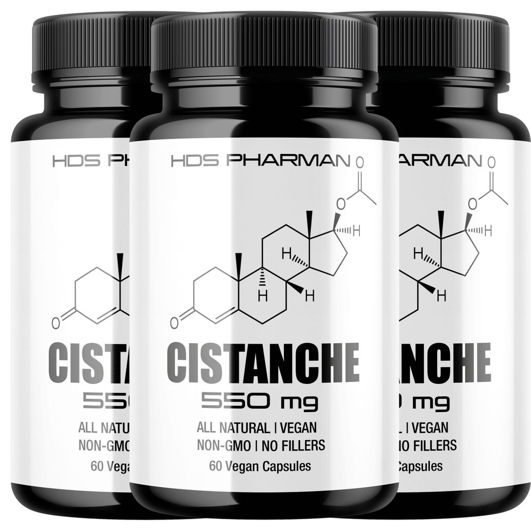 Buy 2 Get 1 Free Cistanche Capsules 550mg High Potency Natural ...
