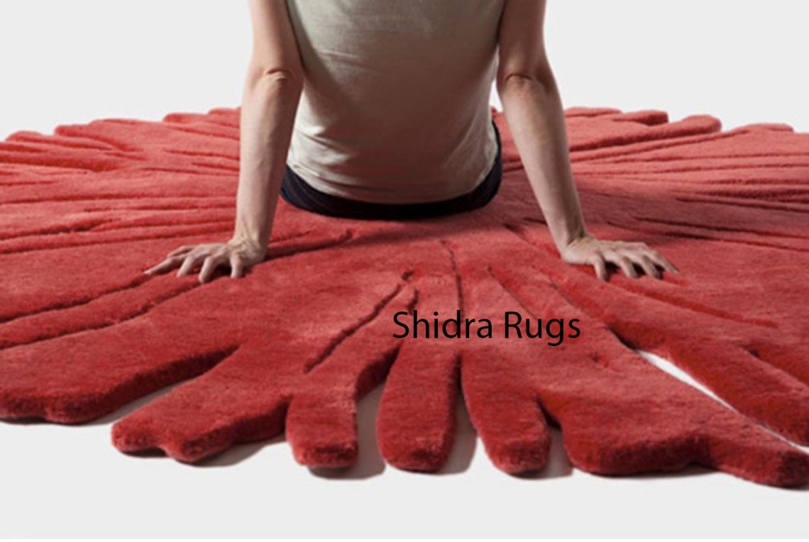 Hand Tufted Modern Circle Rug Irregular Design Rug 100% Wool Tufted ...