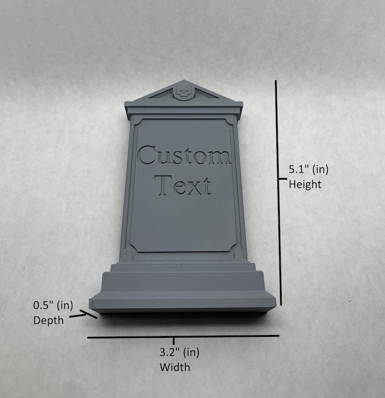 Customizable Halloween Headstone Decoration: Spooky Party Decor - Etsy