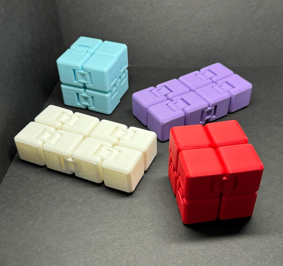 Custom Infinity Cube Fidget Toy - 4x2x1 Inches - Personalized Colors ...