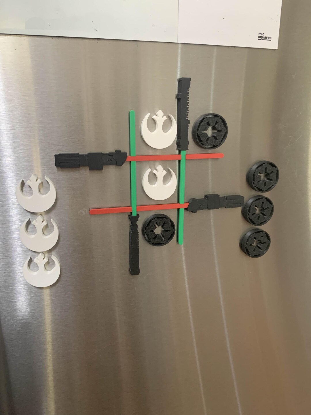 Star Wars Magnetic Tic Tac Toe Game: Rebel Vs Imperial - Etsy