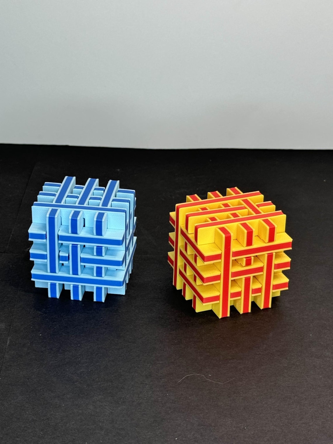 Customizable Two-tone Puzzle Cube: 9-piece Brain Teaser - Etsy