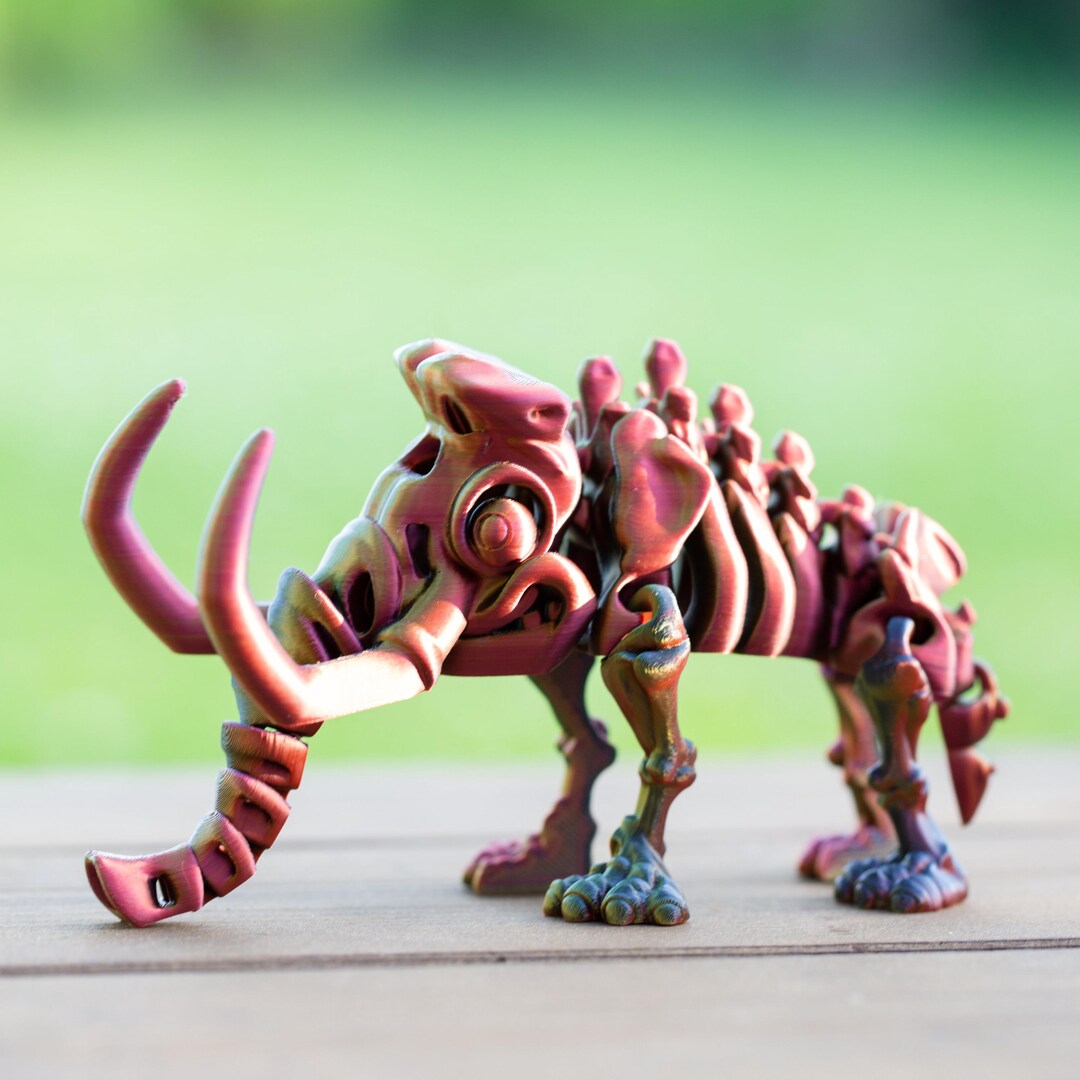 Articulated Mammoth Skeleton Toy - Etsy