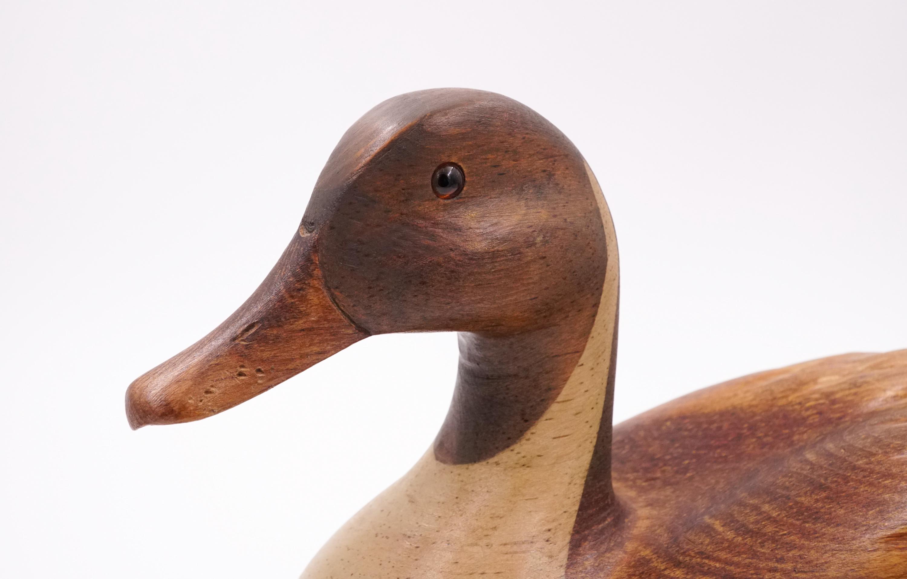 R.D Lewis Wood Carved Duck Decoy Vintage 1980s - Etsy
