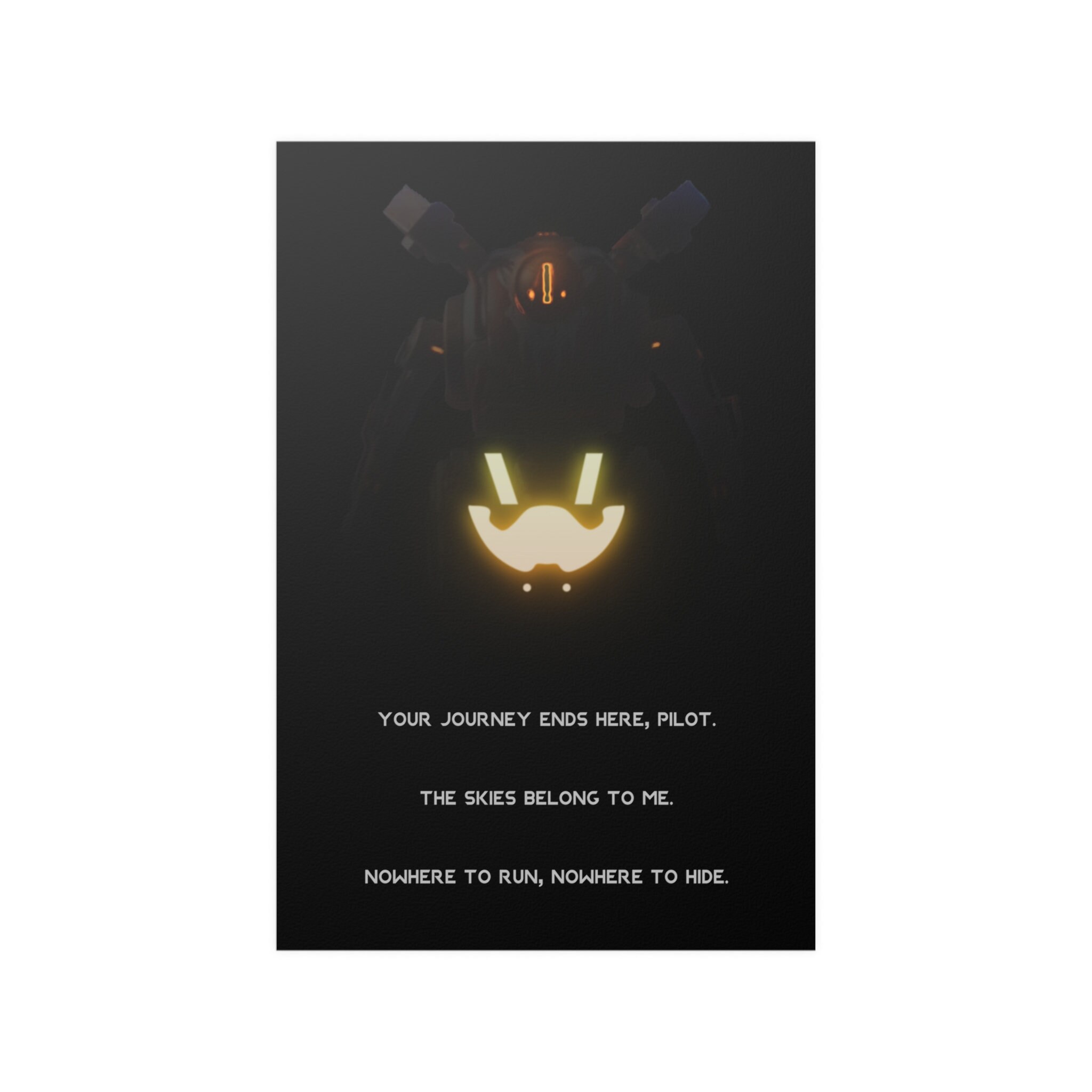 Viper Poster Satin Paper Titanfall 2 Villain Boss Northstar Titan ...