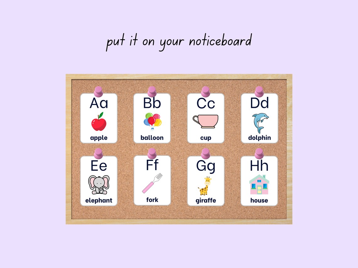 Alphabet Flashcards, ABC Flashcards, Alphabet Printable, Montessori ...