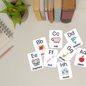 Alphabet Flashcards, ABC Flashcards, Alphabet Printable, Montessori ...