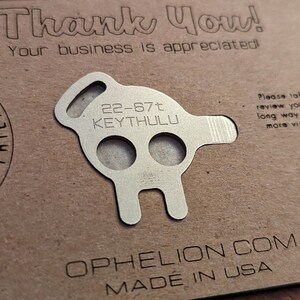Keythulu Keychain Multitool Key for Electrical Enclosures and Control ...