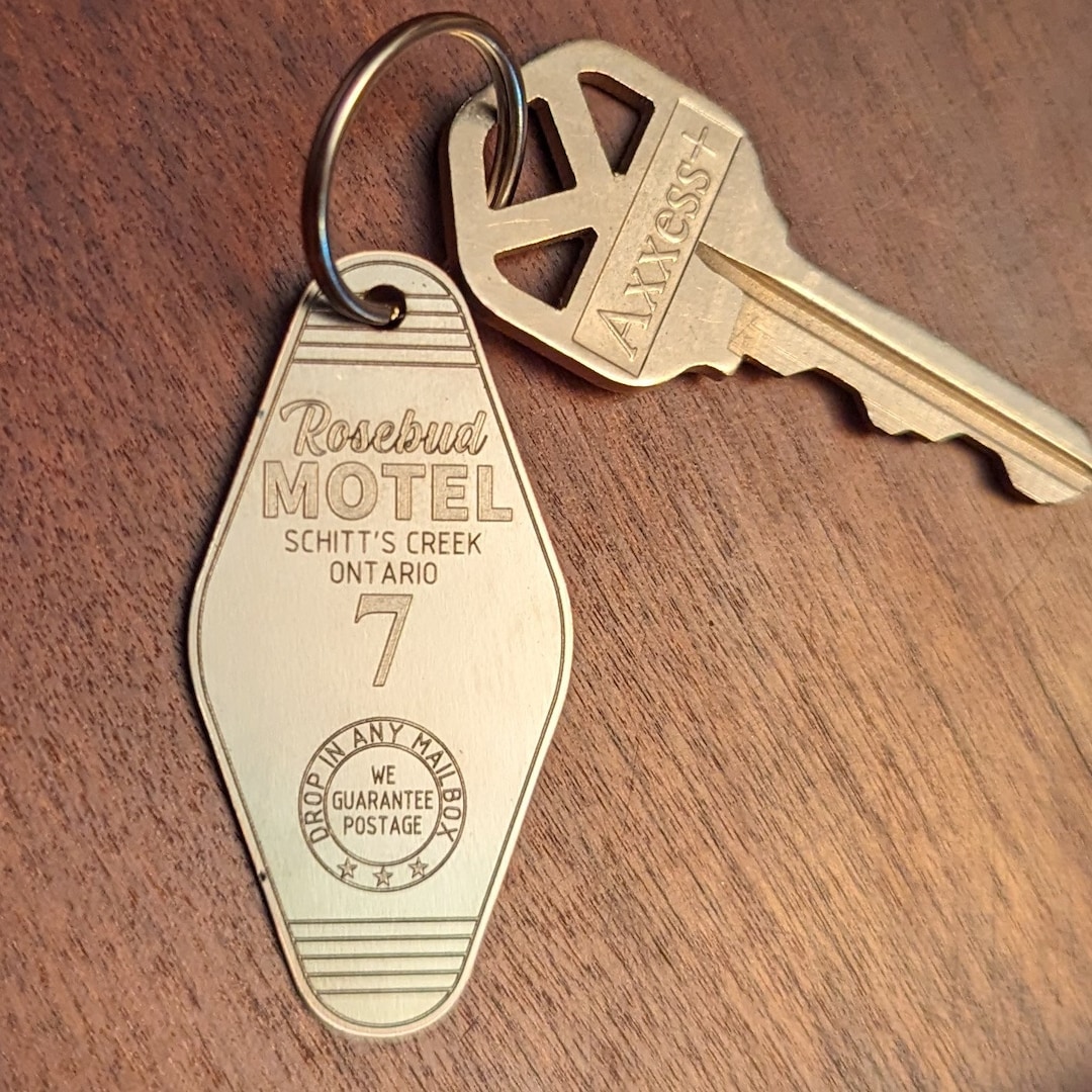 Mini Famous Hotel/motel Room Vintage Retro Keychain, Stainless Steel - Etsy