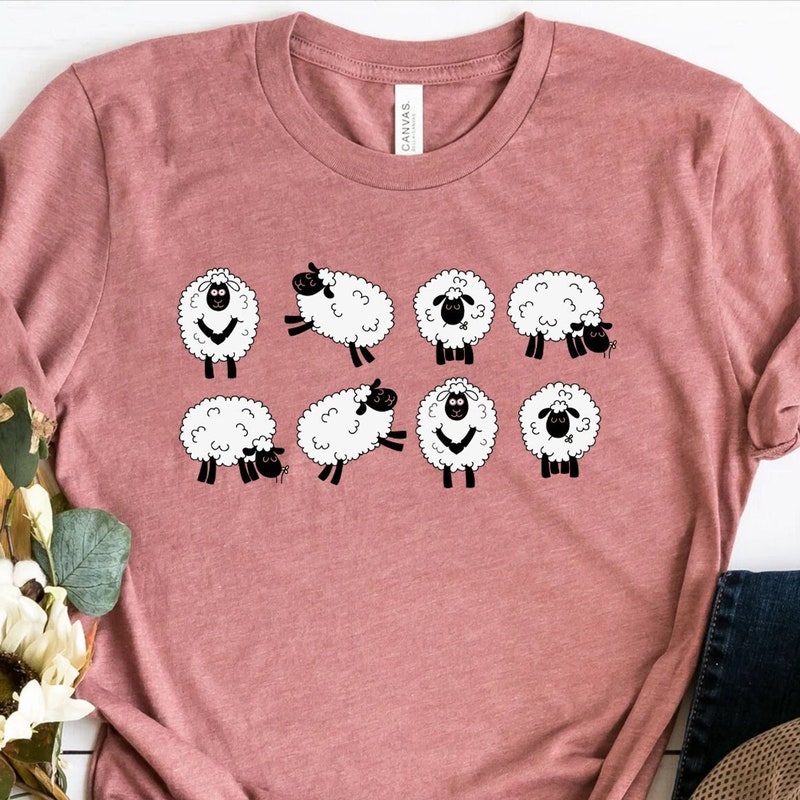 Sheep Graphic T Shirt - Etsy