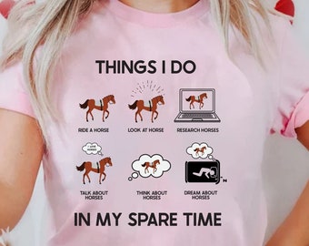 Funny Horse Shirt, Horse Rider Gift, Equestrian Gift, Horse Riding ...