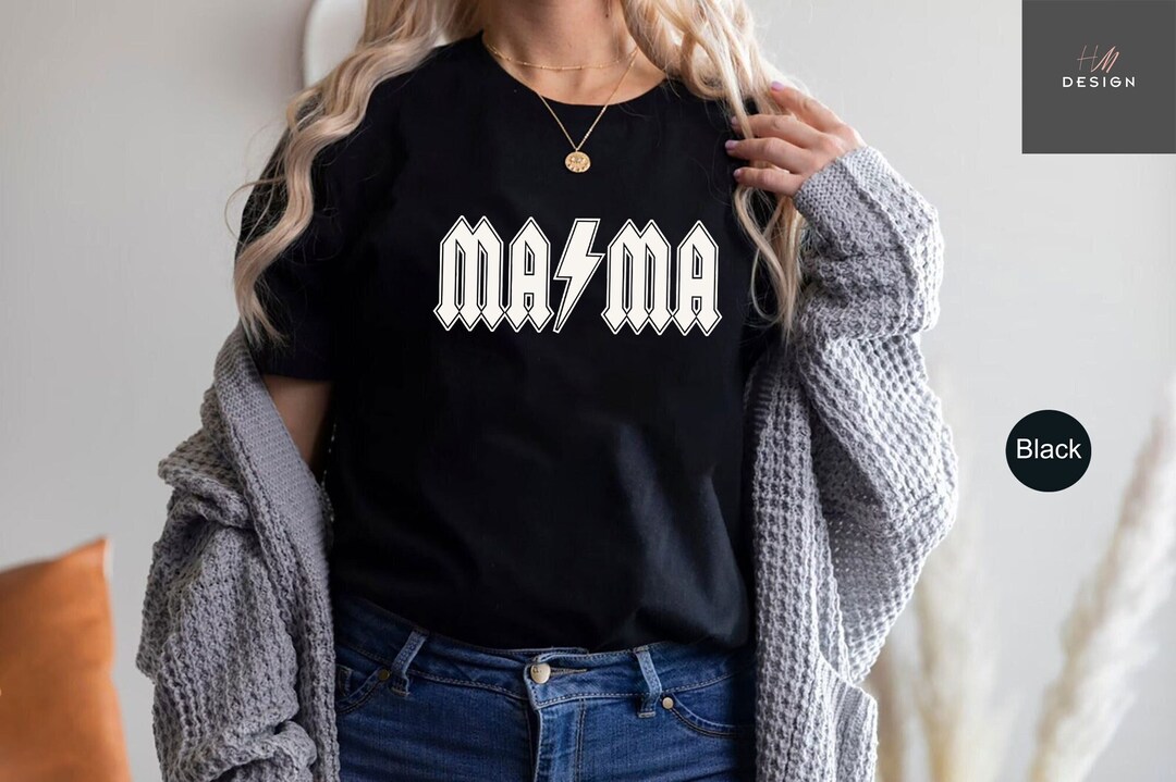 ACDC Mama T-shirt, Rocker Mama Shirts, ACDC Shirts, Mom Shirts, Mother ...