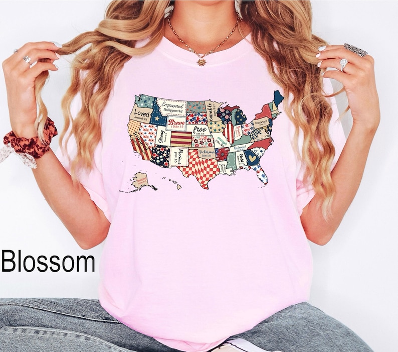 Comfort Colors® Retro America USA Map Shirt, God Say You Are Tee, Bible ...