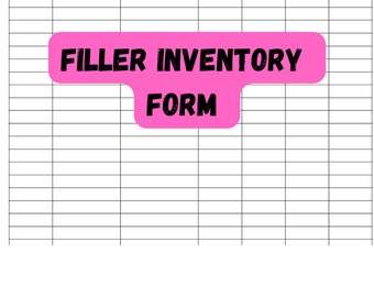 Neurotoxin Inventory Sheet -botox-dysport-xeomin Form PDF - Etsy