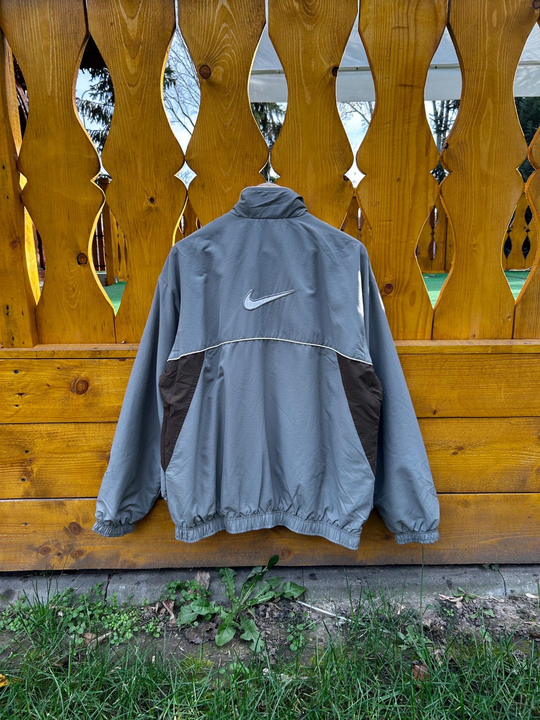 Vintage Nike Track Jacket / Authentic / Big Swoosh / Nike Check ...