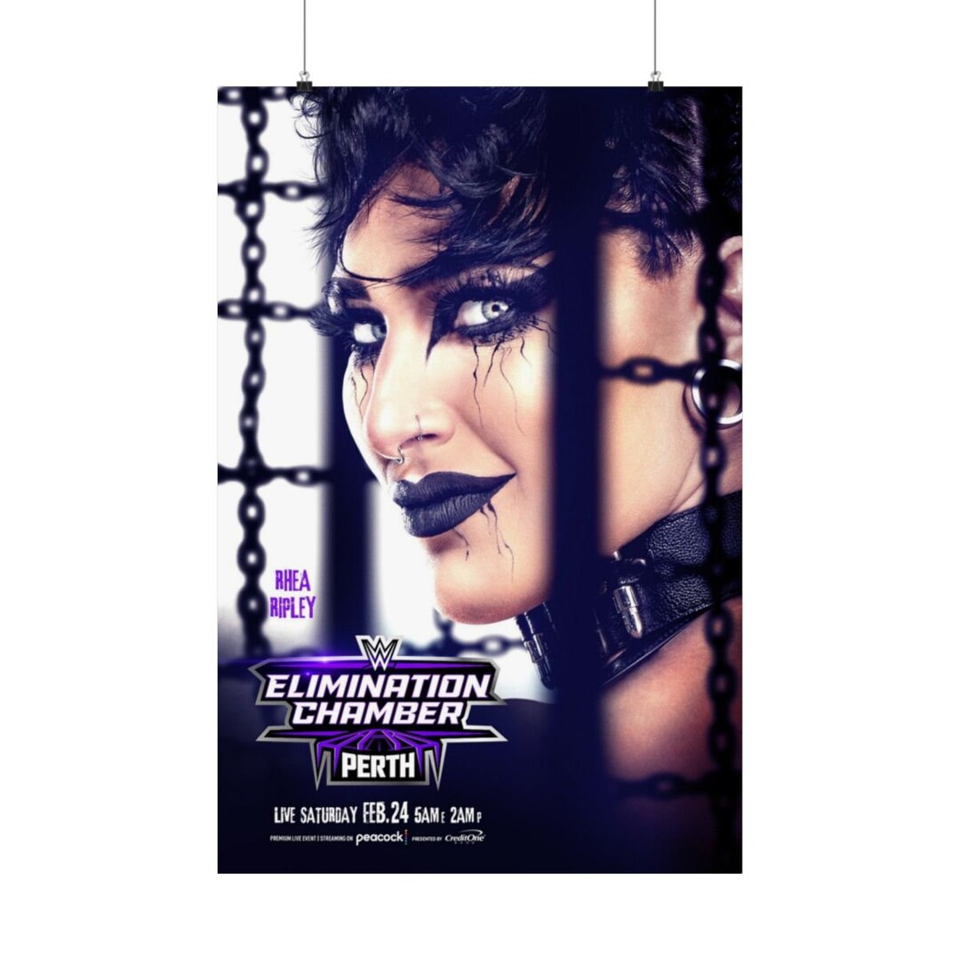 WWE Elimination Chamber Poster 2024 Rhea Ripley 2 Sizes Wrestling Fine Art Print - Etsy