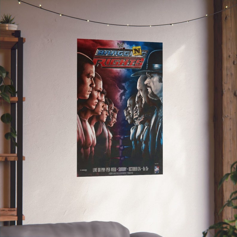 WWE Bragging Rights 2010 Poster 2 Sizes Wrestling Fine Art Print John ...