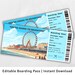 Boarding Pass Brighton, Surprise Trip to Brighton, Flight Ticket ...