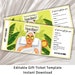 Spa Day Gift Voucher, Spa Gift Ticket Template, Surprise Ticket Reveal ...