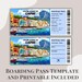 Boarding Pass Capri, Surprise Trip to Capri, Ticket Template, You're ...